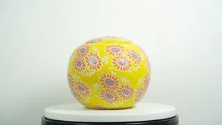 Yellow Sunflower Ceramic Cremation Urn for Adult Ashes