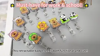 Custom Cute Cartoon Badge Reels for ID Cards