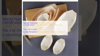 Eco Friendly Wooden Food Boats Sustainable Serving Solution
