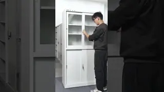 Modern Steel Sliding Door Filing Cabinet for Office Storage