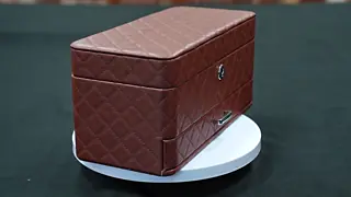 Lockable Watch & Jewelry Box, Premium 2-in-1 Secure Storage Organizer for Valuable Collections