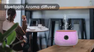 400ml Smart Aroma diffuser with LED Color Change and Clock  White