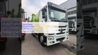 Used HOWO 371HP Vacuum Sewage Truck 16000L Capacity