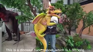 Realistic Baby Dragon Puppet Jurassic Park Style Animatronic