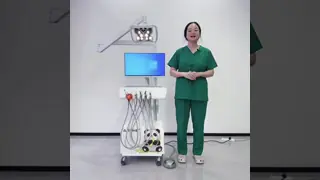 All-in-One Dental Treatment Unit with HD Intraoral Camera LED Butterfly Lamp Dental Chair Integrated