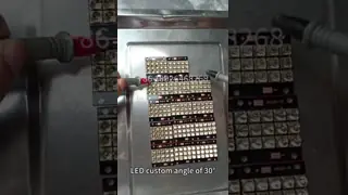 Custom led 30° module printing and curing