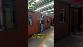 20-foot flat-roof expandable container house, with brown Great Wall panel exterior walls