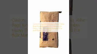 Heavy Duty Custom Paper Valve Bags for Bulk Packaging