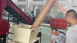 Double shaft shredder machine