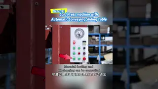 Sliding Table Fed Custom Cold Press: Precision Feeding Alignment and Cold Lamination Process Synchro
