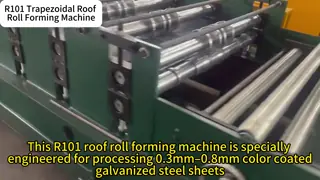 R101 Trapezoidal Roof Panel Roll Forming Machine