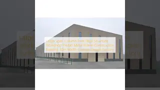 30m Clear Span Steel Workshop Prefab Metal Building