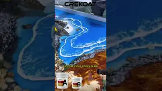 Wood is the shore, but resin is the true river