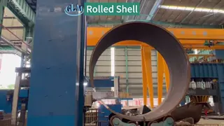Supported by 10,000-ton equipment | Real photos of ultra-thick steel plate rolling forming