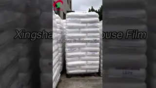 PE greenhouse film raw material display