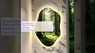 Custom LED Bathroom Mirror with Anti Fog and Time Display