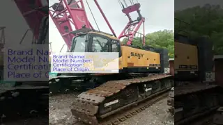 Used SANY 90T Crawler Crane 2018 Low Hours For Sale