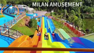 Commercial Occasions Water Park Racer Slide for Adults and Teenagers with Multiple colors