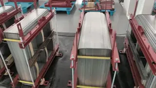 Finished Silicon Steel Transformer Core Stock in Production Workshop | Transformer Raw Parts
