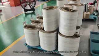 Title：Power Transformer Coil Winding Process in Production Workshop | Electrical Transformer Manufac