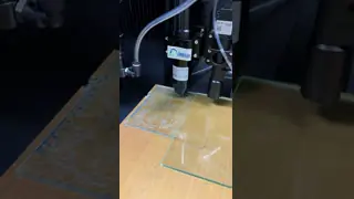 3mm embossed glass laser cutting for irregular shapes