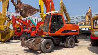 Used Doosan DH210 W-7 Mobile Wheel Excavator