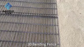 Outdoor PVC Galvanized 3D Curved Bending Welded Wire Mesh Fence for House Security
