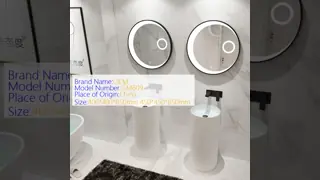 Luxury Solid Surface Pedestal Sink for Modern Bathrooms