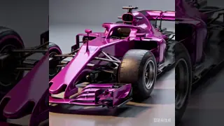 Logo-Free 1:1 Life Size Magenta F1 Fiberglass Racing Car Model