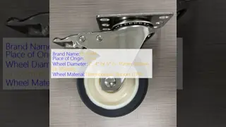 Smooth Rolling TPR Swivel Casters with Secure Brake