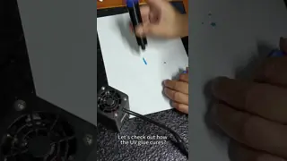 What is the curing effect of UV glue on this flashlight?
