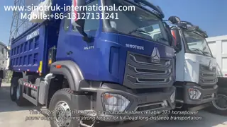 HOWO NX 380HP Dump Truck Heavy Duty Performance