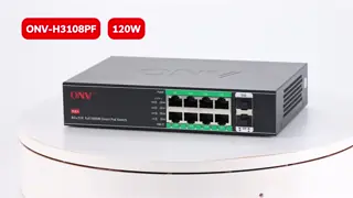 ONV-H3108PF ONV Gigabit PoE fiber switch for reliable networking