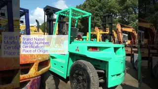 Certified Mitsubishi FD100 10 Ton Forklift Ready To Work