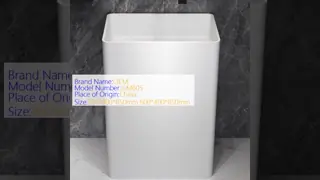 Modern Square Freestanding Stone Pedestal Sink Design