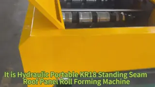 Hydraulic Portable KR18 Standing Seam Roll Forming Machine