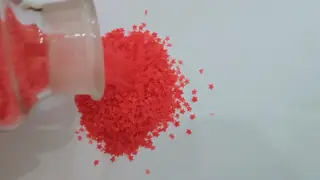 red star speckles colored shape speckles