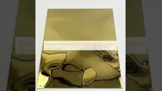 Luxury Titanium Gold Water Ripple Stainless Steel Sheet