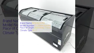 Large Capacity Commercial Island Freezer Display