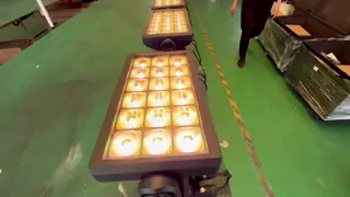 18x12W RGBWAUv 6in1 LED Spotlights IP65 Waterproof Wireless DMX for Stage Events