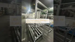 Heavy Duty Gravity Roller Rack for Efficient Warehouse Storage
