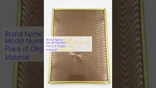 Rose Gold Brushed Stainless Steel Sheet Luxury Wall Panels