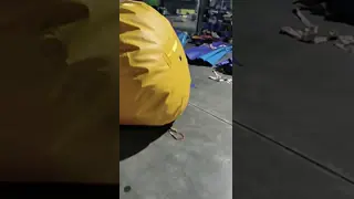 Parachute type underwater lifting bag