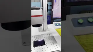 Display of Operation Process & Marking Effect of Desktop Laser Marking Machine