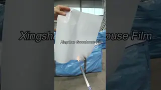 Flame Resistant Greenhouse Cover Film