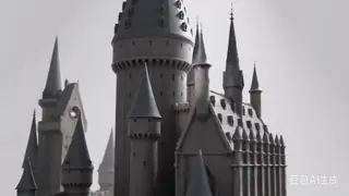 8K HD Gothic Castle Model | 360° Commercial Display for Parks & Malls
