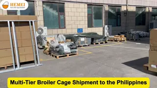 Multi-Tier Broiler Cage Shipment to the Philippines.