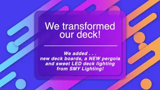 SMY Lighting deck lights