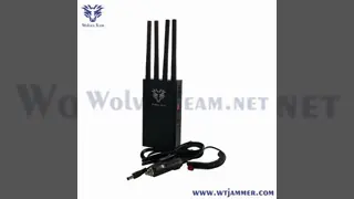 4 Antennas 4 Watt GPS Mobile Phone Handheld Signal Jammer CDMA GSM DCS PCS 3G