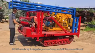 GK 200 Hydraulic Crawler Drilling Rig for Efficient Core Work